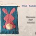 Macrame Easter Bunny Pattern / Pixel Rabbit Macrame Wall Hanging PDF Tutorial / DIY Spring Decor ...