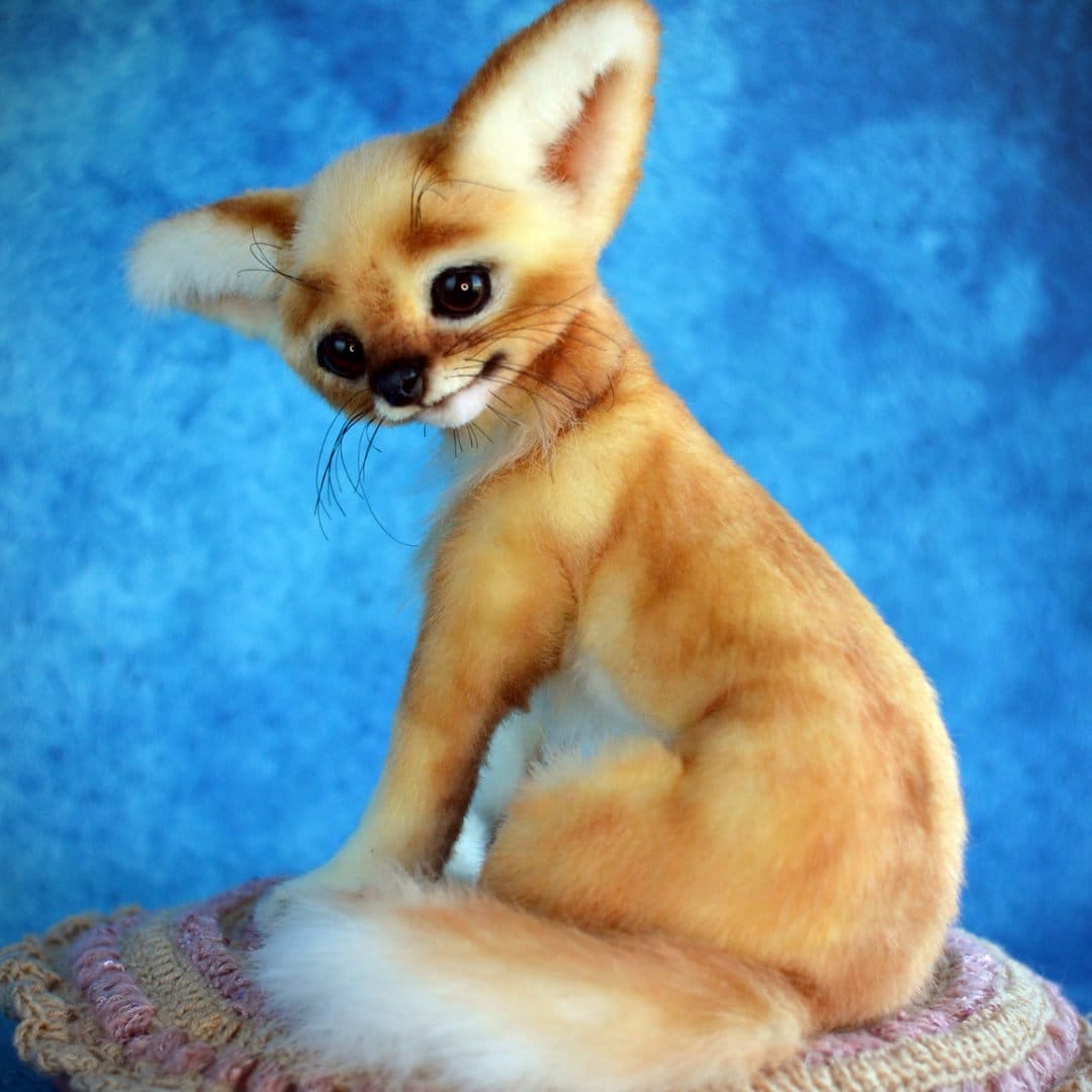 SEW PATTERN Fox Fenek Fox Fenek Collectible Toy Posing - Etsy
