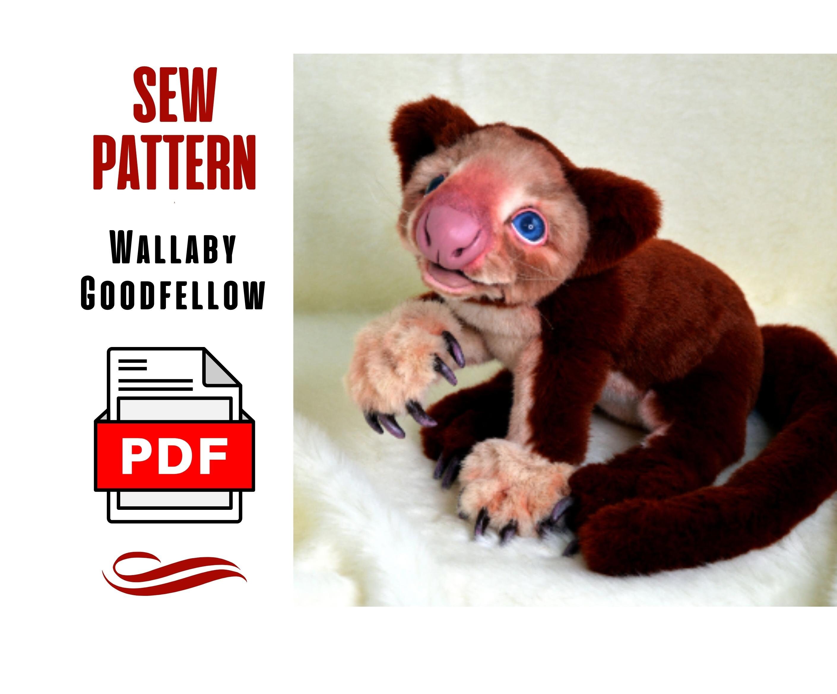 Wallaby Goodfellow. Realistic Toy. Stuffed Wallaby. Handmade - Etsy