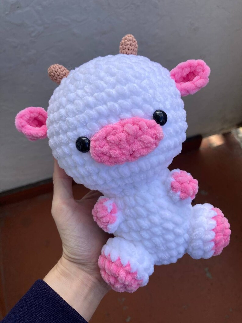 Crochet Cow Pattern Strawberry Cow Amigurumi Pattern Cow Plush - Etsy