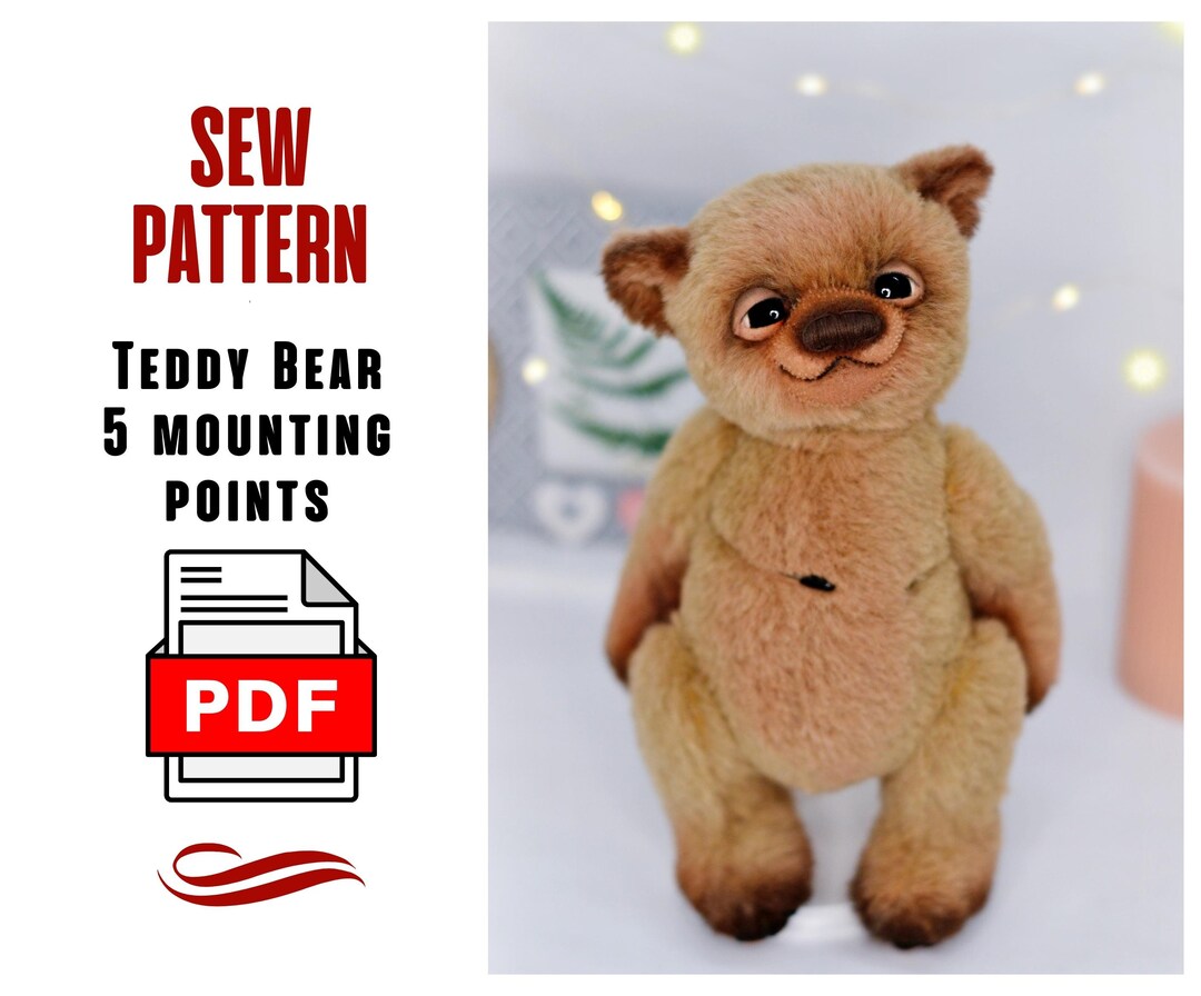 TEDDY BEAR Pattern Figure Stuffed Animal Pattern Pdf-teddy - Etsy