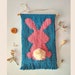 Macrame Easter Bunny Pattern / Pixel Rabbit Macrame Wall Hanging PDF Tutorial / DIY Spring Decor ...