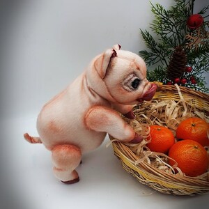 Pig Sewing PDF Pattern • Soft Teddy Pig Toy PDF Template • Plush Piglet ...