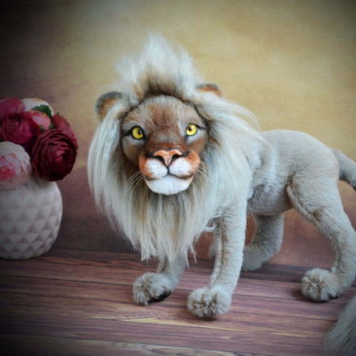 SEW PATTERN Lion Realistic Wildcat Figure Stuffed Animal - Etsy