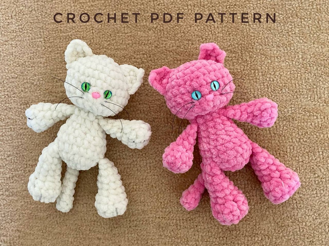 Crochet Cat Pattern Plush Cat Pattern Amigurumi Cat Pattern - Etsy
