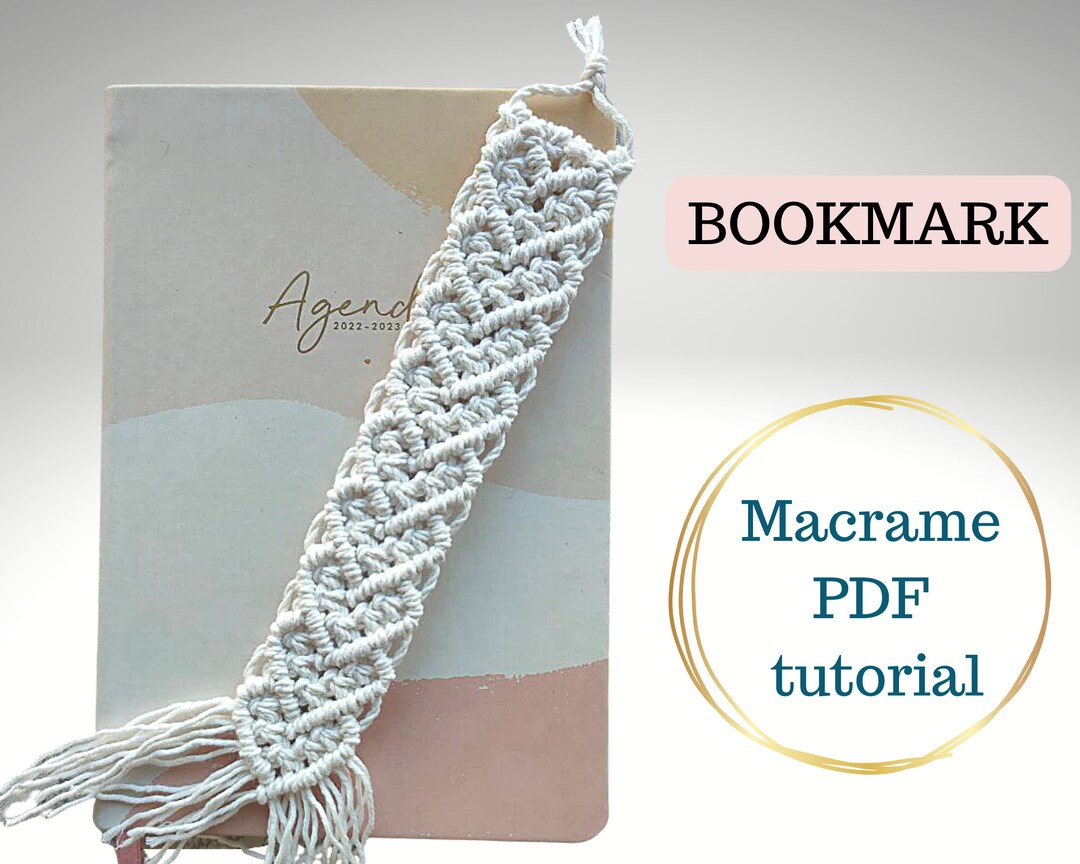 Pdf TUTORIAL of Macrame Heart Bookmark Step by Step Guide DIY - Etsy