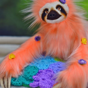 Sloth Sewing Pattern PDF • 10 Inch Plush Sloth Toy • Realistic Poseable ...