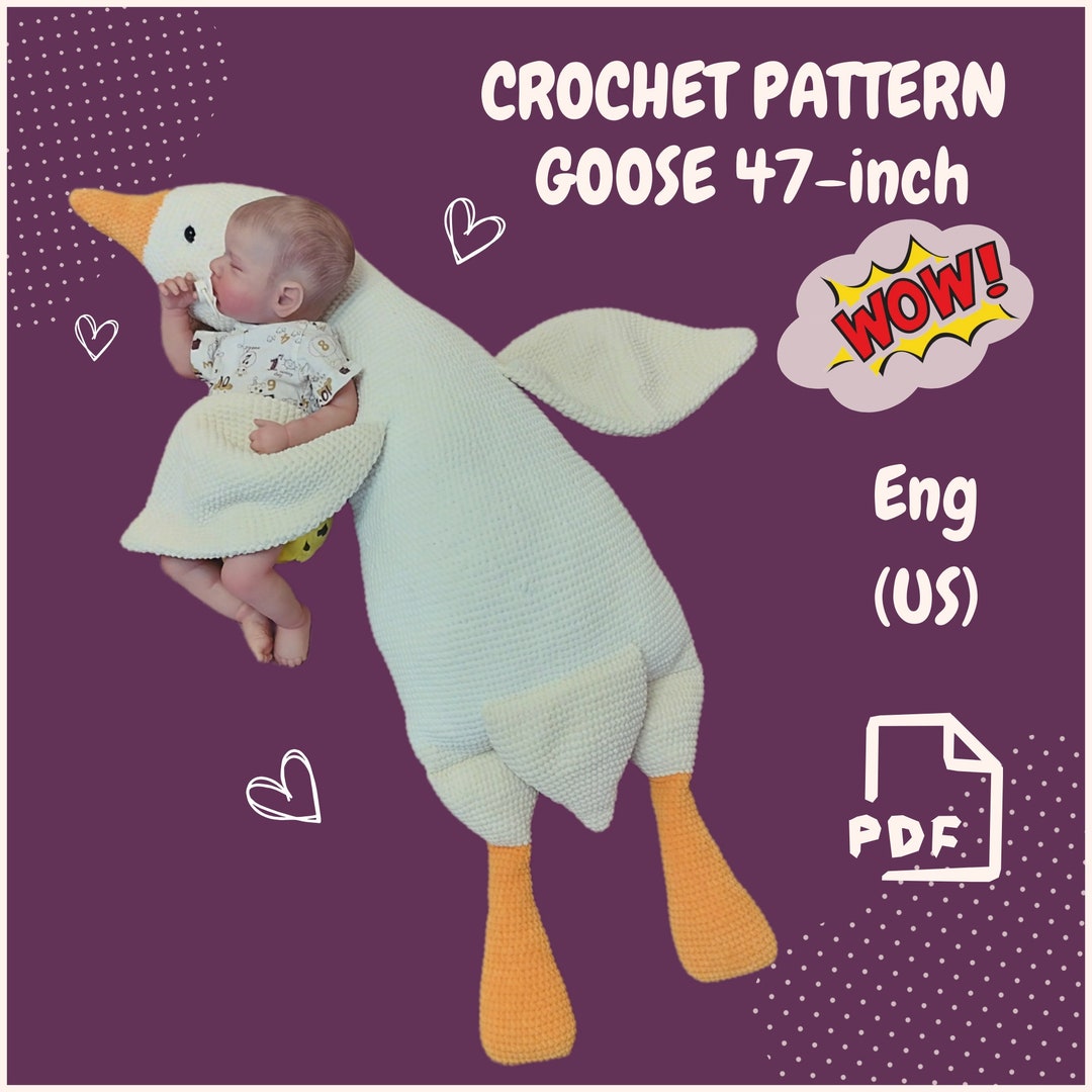 Crochet Pattern Goose / Large Gesse 47 Inch / Amigurumi Big Goose for ...