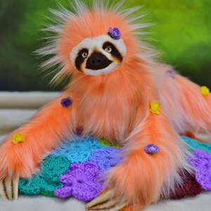 Sloth Sewing Pattern PDF • 10 Inch Plush Sloth Toy • Realistic Poseable ...