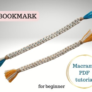 Pdf TUTORIAL of Macrame Bookmark Step by Step Guide Handmade Easy ...