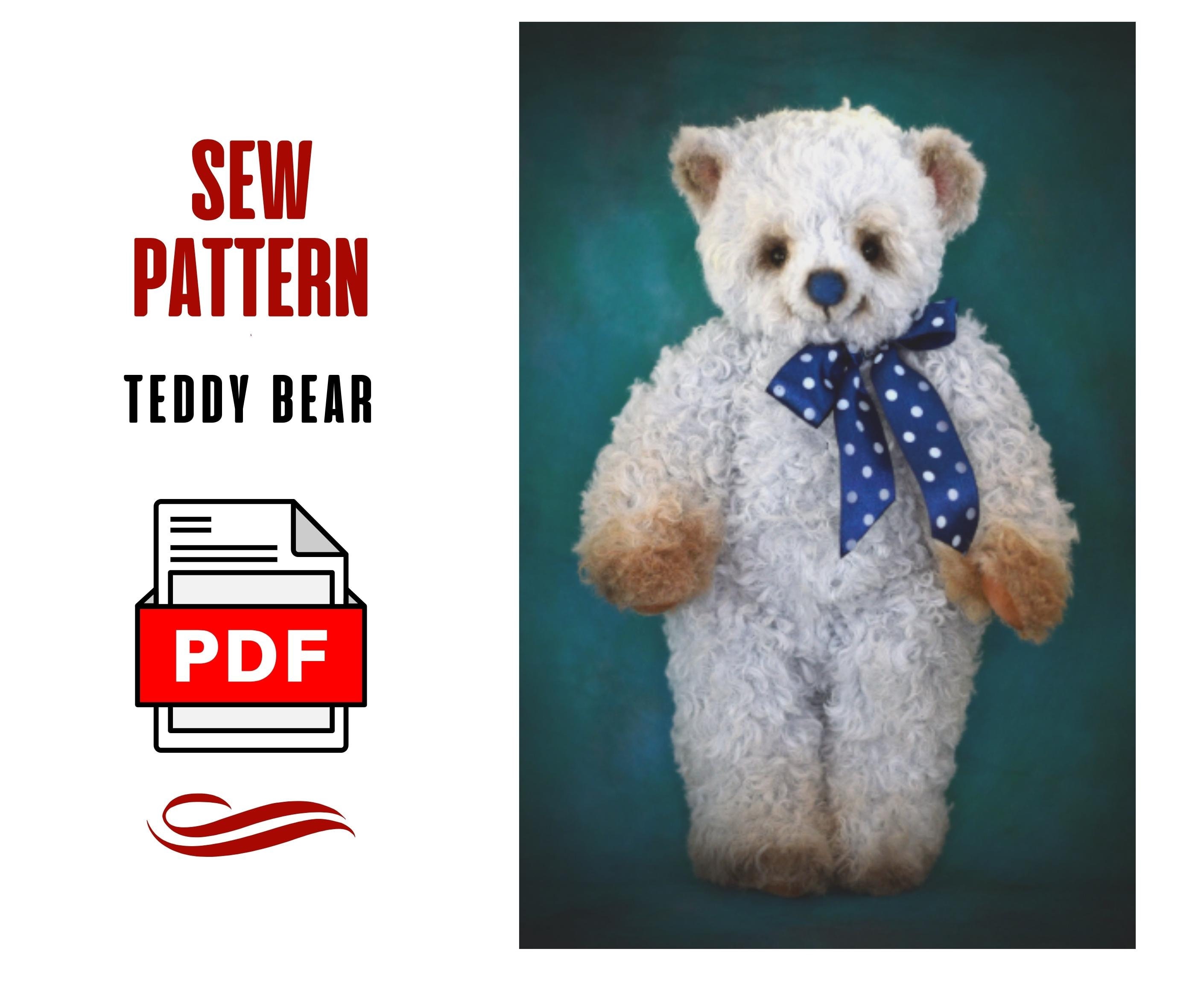 TEDDY BEAR Pattern Figure Stuffed Animal Pattern Pdf-teddy - Etsy