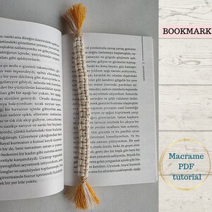 Pdf TUTORIAL of Macrame Bookmark Step by Step Guide Handmade Easy Macrame for Beginner Square ...