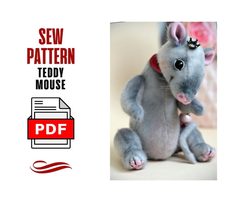 TEDDY MOUSE Sewing Pattern Pattern Stuffed Animal Pattern - Etsy