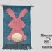Macrame Easter Bunny Pattern / Pixel Rabbit Macrame Wall Hanging PDF ...