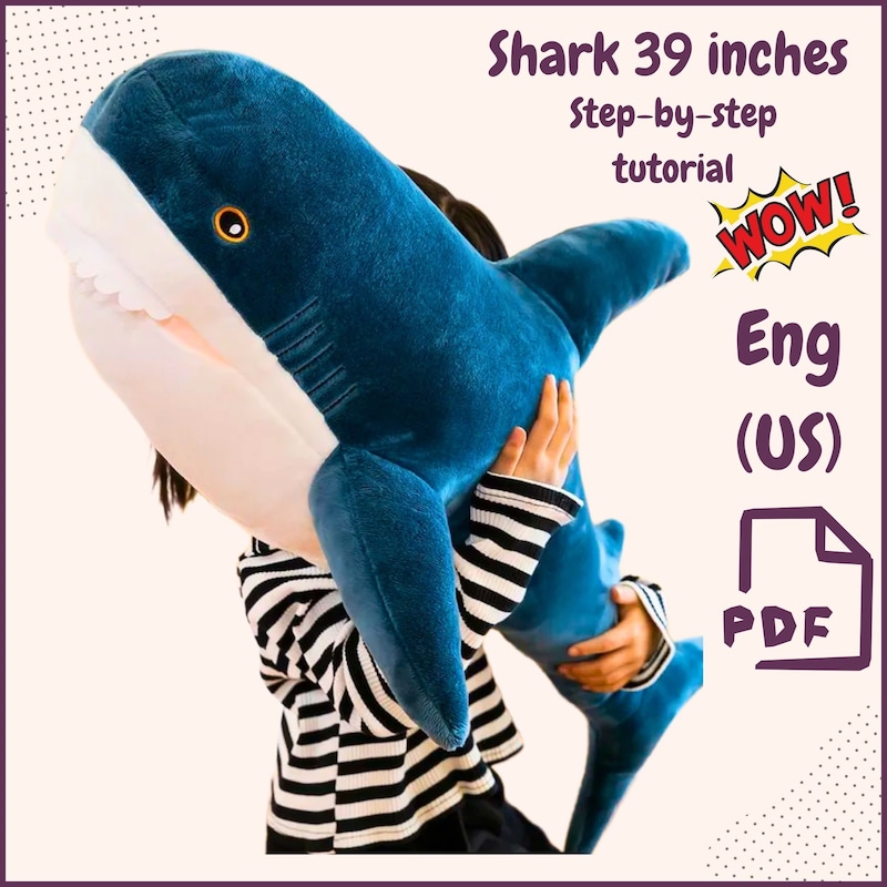 Teddy Shark - Etsy