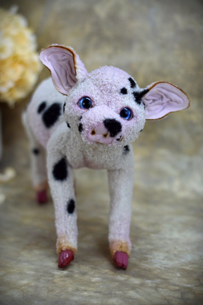 Piglet Sewing Pattern PDF | Soft Toy Pig DIY | Realistic Plush Piggy ...