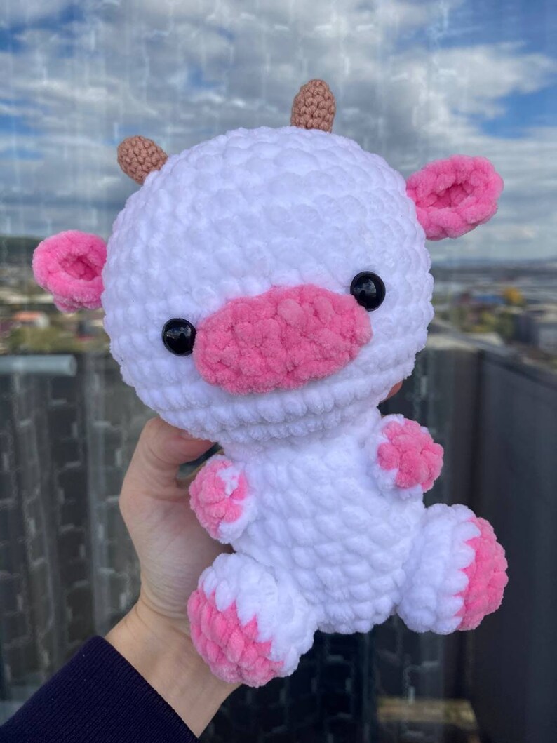 Crochet Cow Pattern Strawberry Cow Amigurumi Pattern Cow Plush - Etsy