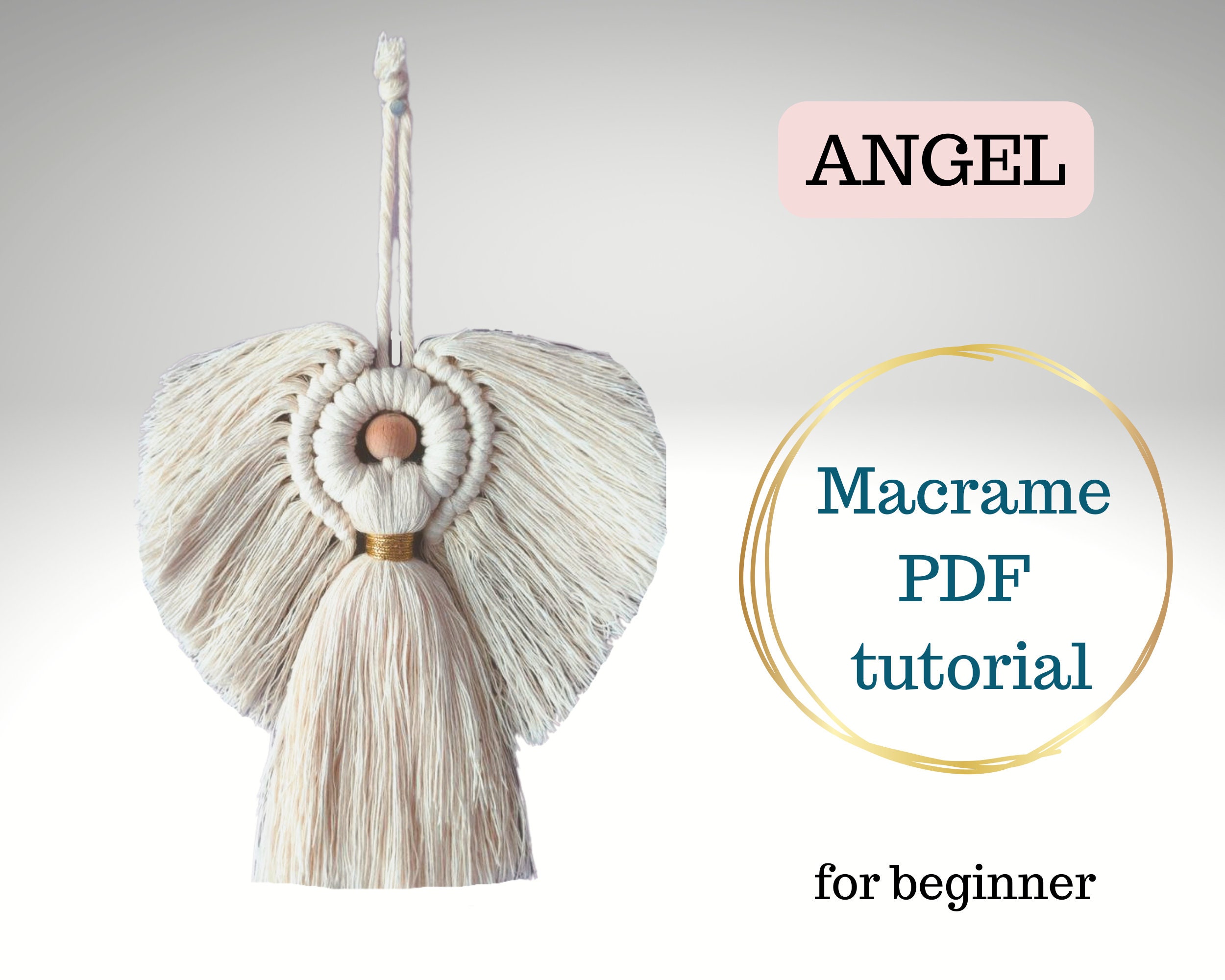 Macrame Angel Pdf Pattern Santa Macrame Set 2 Patterns Easy - Etsy