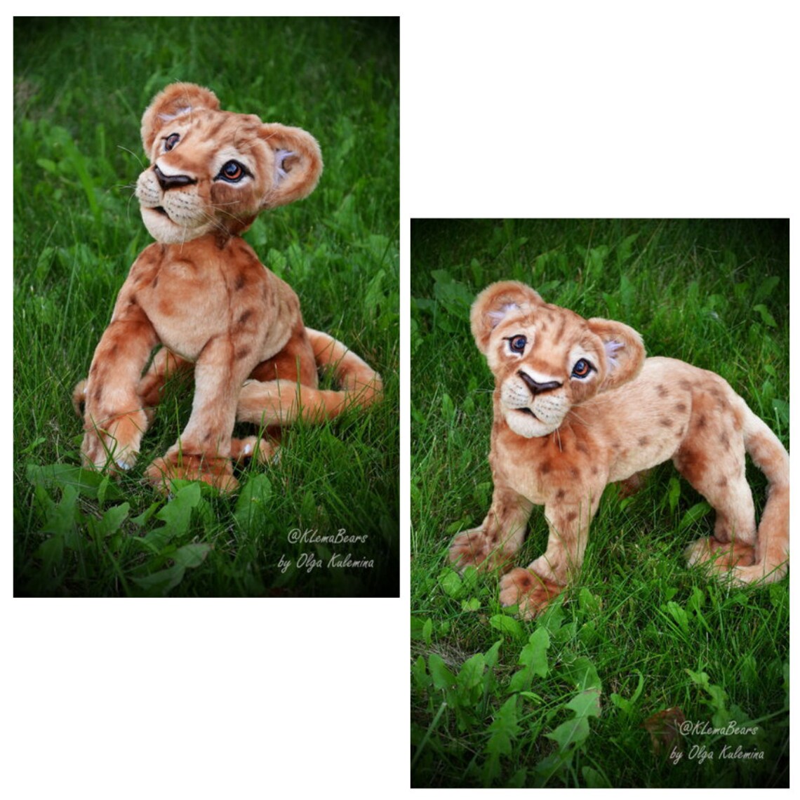 Lion Cub Sewing Pattern • PDF Plush Simba Toy Tutorial • Realistic Baby ...