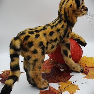 Serval Cat Sewing Pattern – Plush Toy PDF, Realistic Stuffed Animal ...