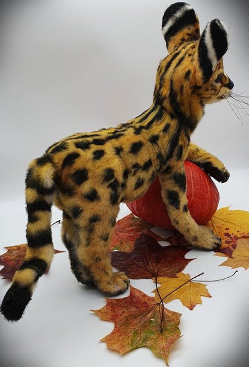 Serval Cat Sewing Pattern – Plush Toy PDF, Realistic Stuffed Animal ...