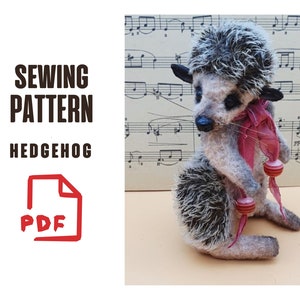 Sewing PATTERN Hedgehog Toy-collectible Toy posing - Etsy