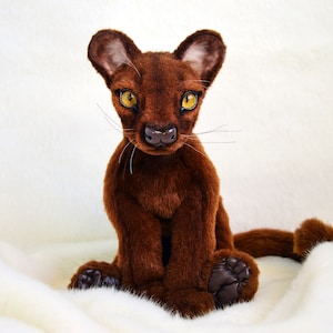 Madagascar Fossa Sewing Pattern PDF, Realistic Wild Cat Plush Toy ...