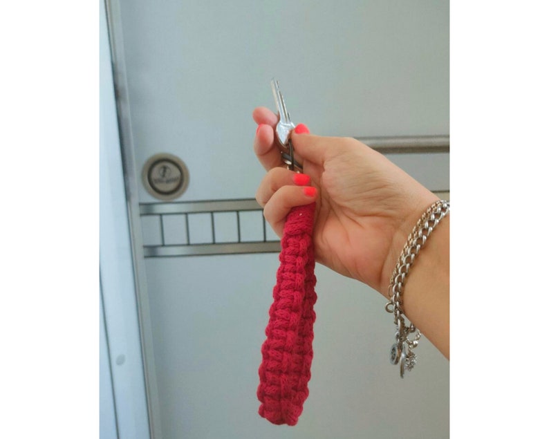 Macrame Keychain Pattern PDF Wristlet Key Chain Macrame for - Etsy