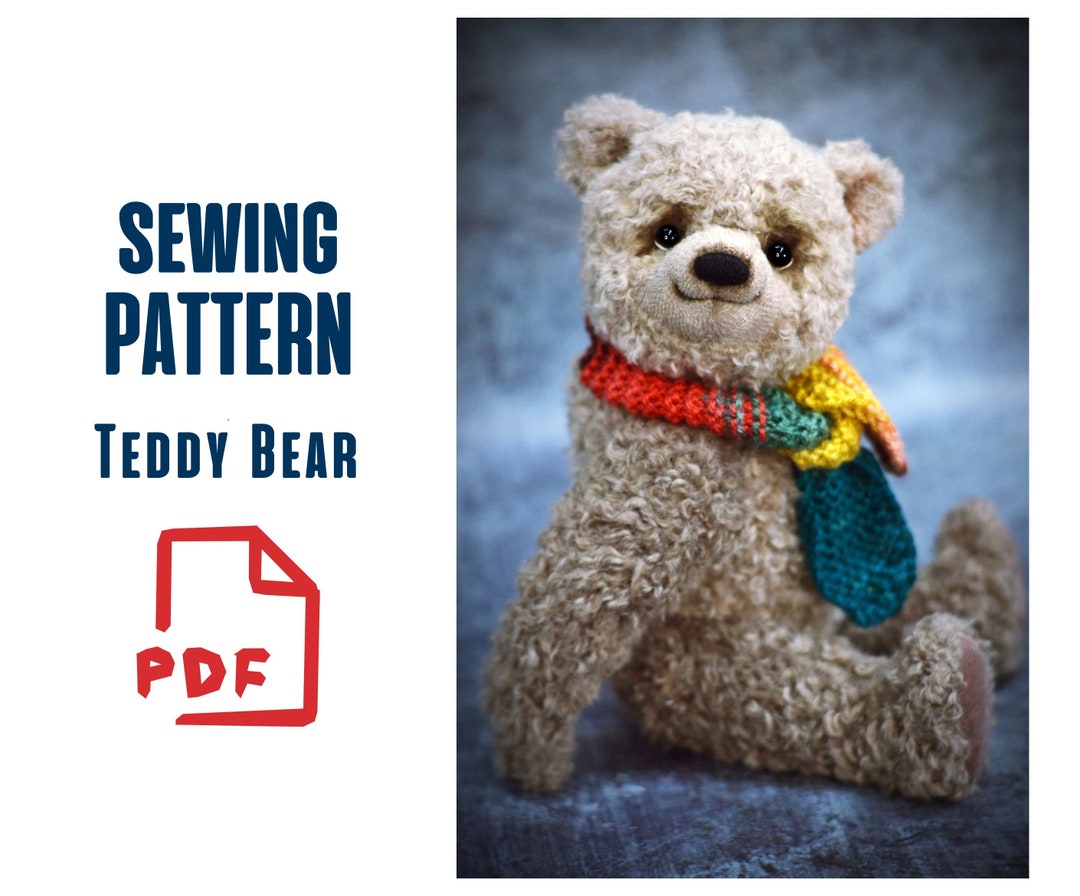 Classic Vintage Teddy Bear Pattern for Sewing Teddy Bear - Etsy