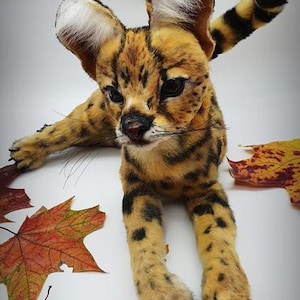 Serval Cat Sewing Pattern – Plush Toy PDF, Realistic Stuffed Animal ...