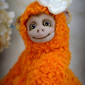 Plush Monkey Sewing Pattern PDF + Video | Stuffed Animal Monkey DIY ...