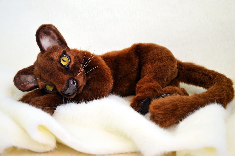 Madagascar Fossa Sewing Pattern PDF, Realistic Wild Cat Plush Toy ...