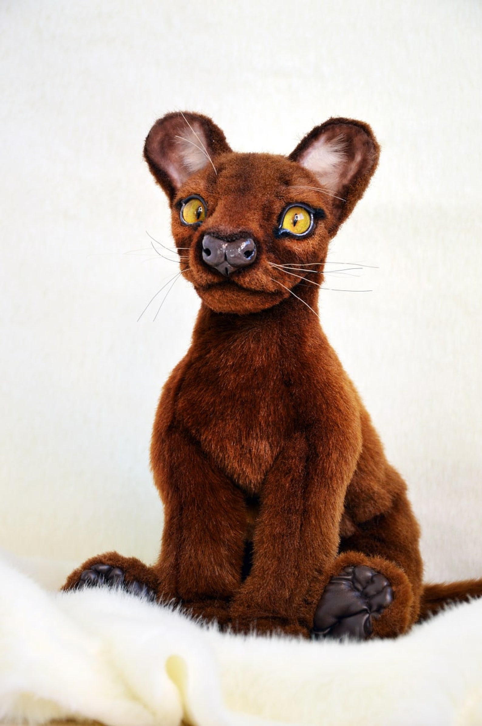Madagascar Fossa Sewing Pattern PDF, Realistic Wild Cat Plush Toy ...