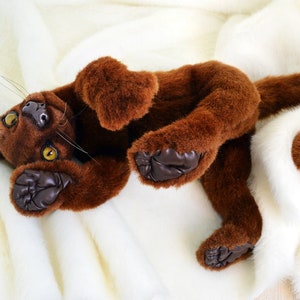 Madagascar Fossa Sewing Pattern PDF, Realistic Wild Cat Plush Toy ...