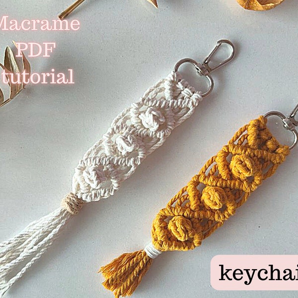 Macrame Keychain Pattern - Etsy