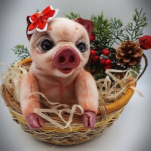 Pig Sewing PDF Pattern • Soft Teddy Pig Toy PDF Template • Plush Piglet ...
