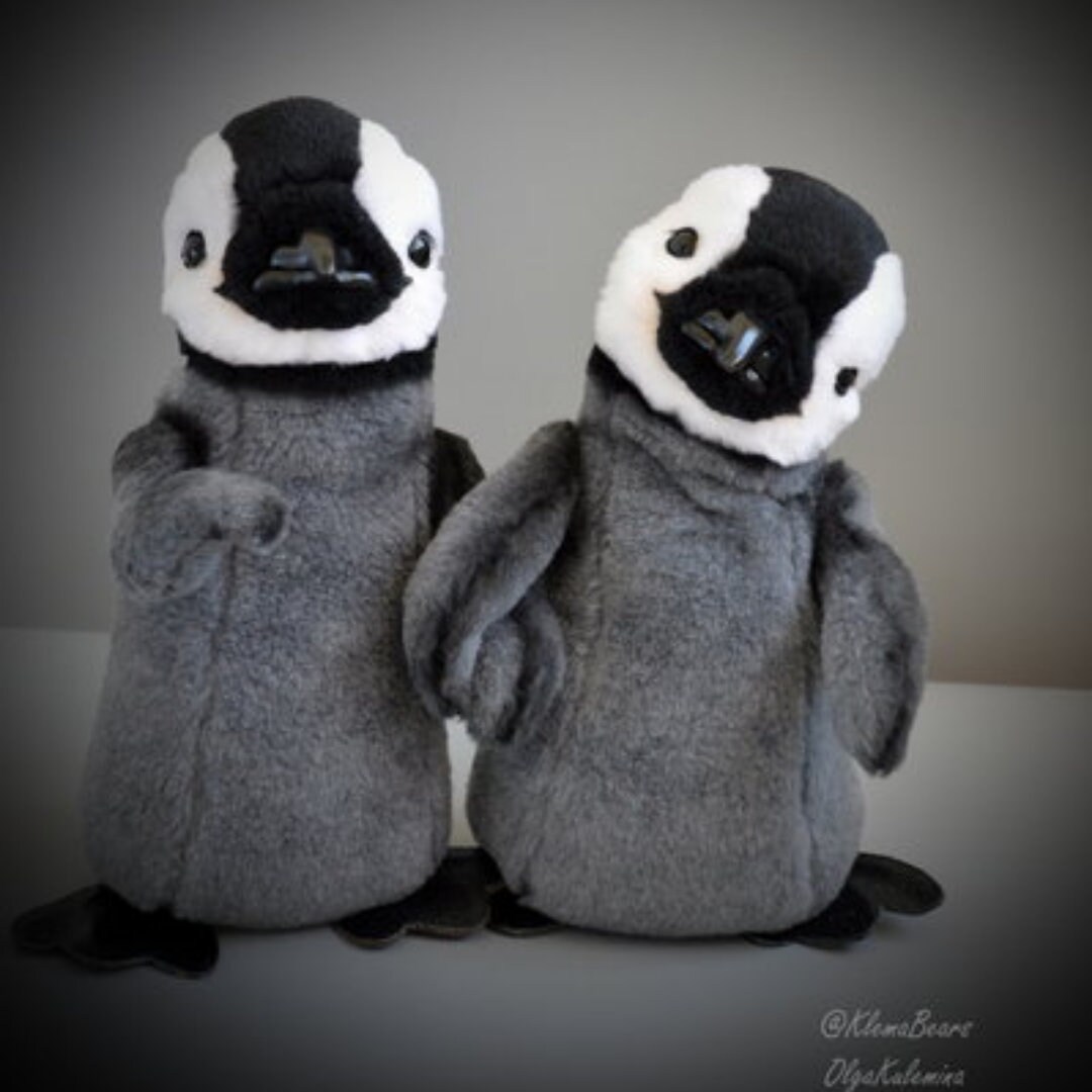 SEW PATTERN Penguin collectible Toy-posing Toy-penguin Cub - Etsy