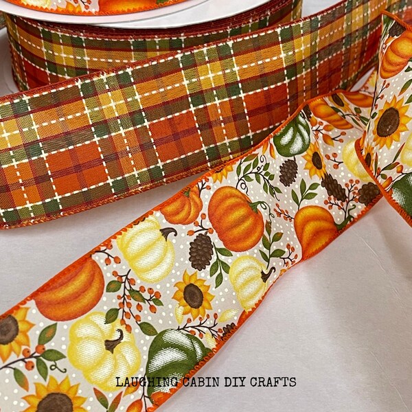 Plaid Wired Ribbon - Etsy