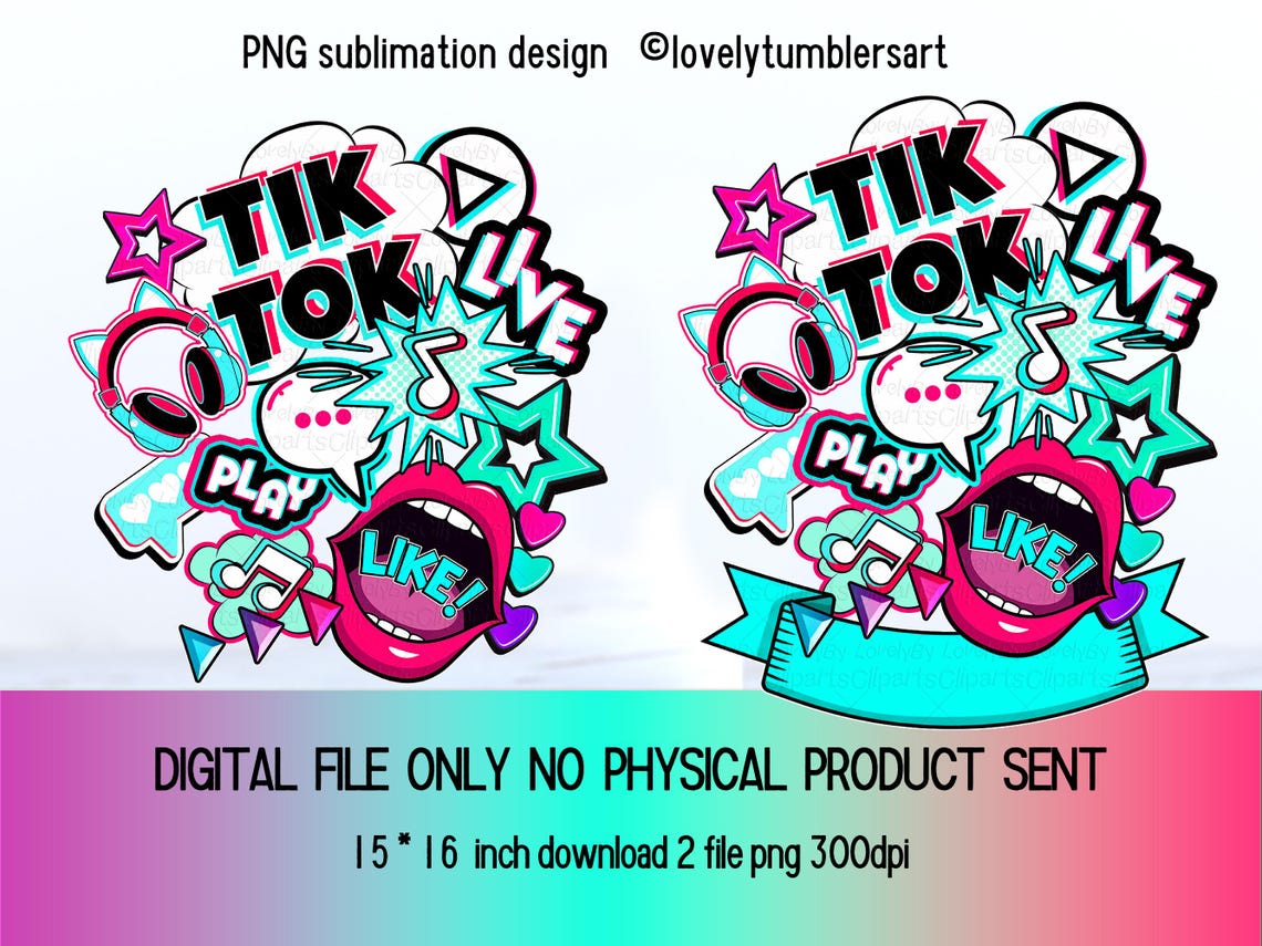 Tiktok Live Princess Design Sublimation Files Designs Print PNG. Tik ...