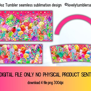 40oz Tumbler Candy Bar Sublimation Designs. Rainbow Candy. Warp Tumbler ...