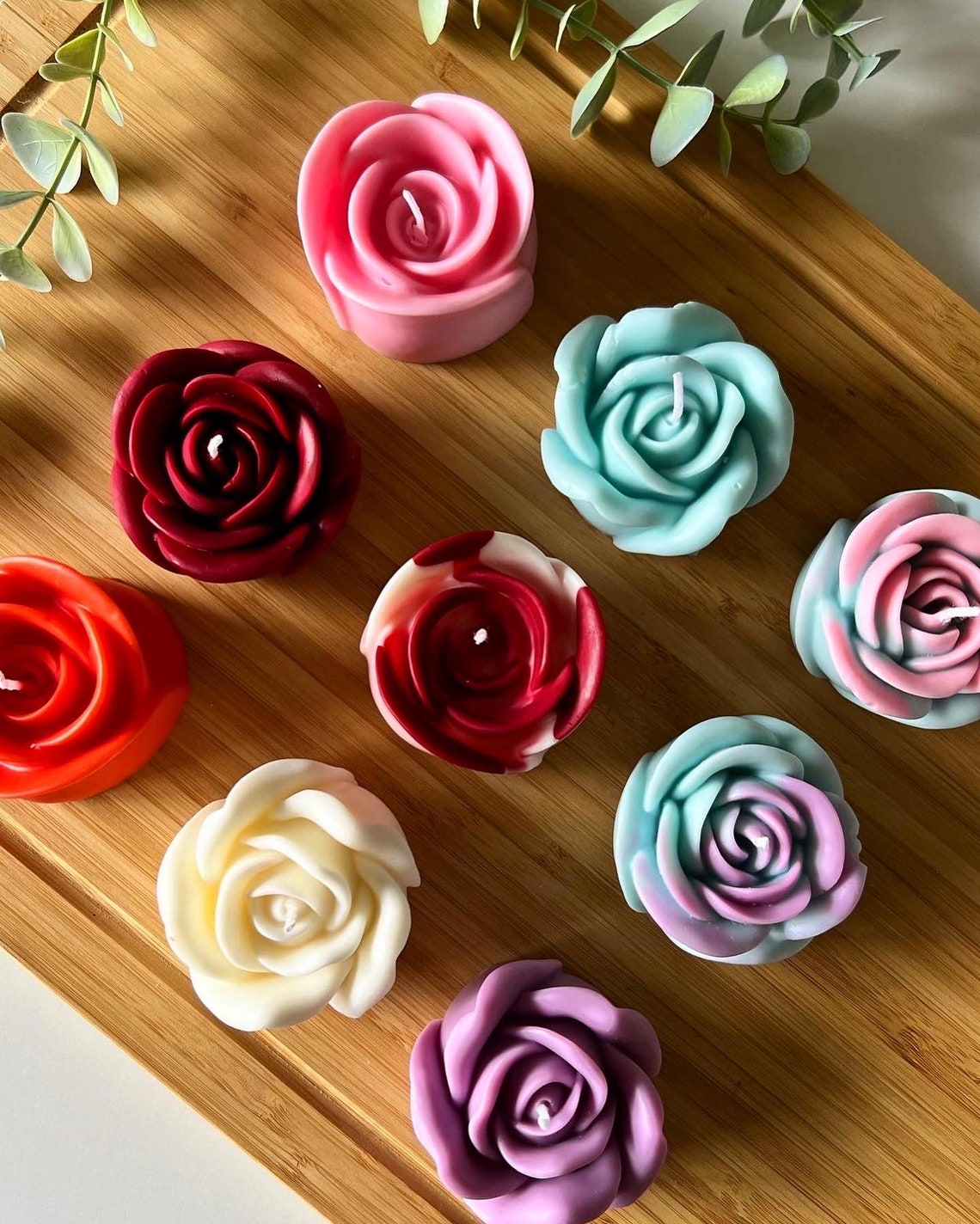 Rose Soy Wax Candles - Etsy
