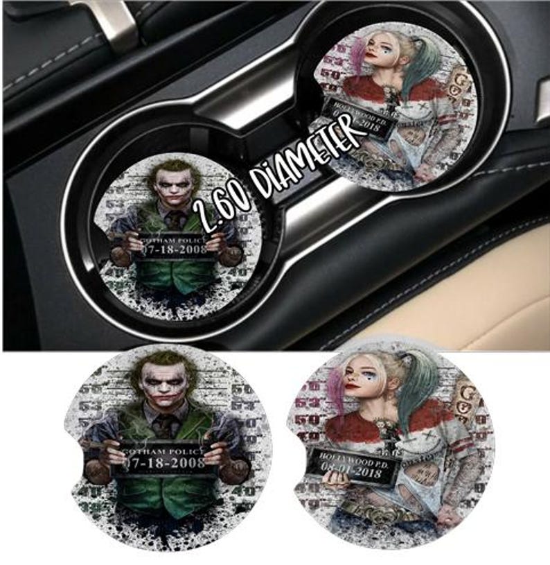 Multi Character Mugshot Gallery 2pk Car Coaster Sets - Etsy