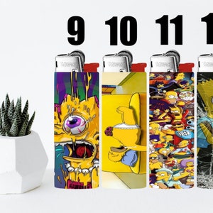 Simpsons Bic Lighter Sets - Etsy