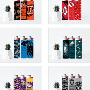 32 Teams Football Bic Lighter Sets - Etsy