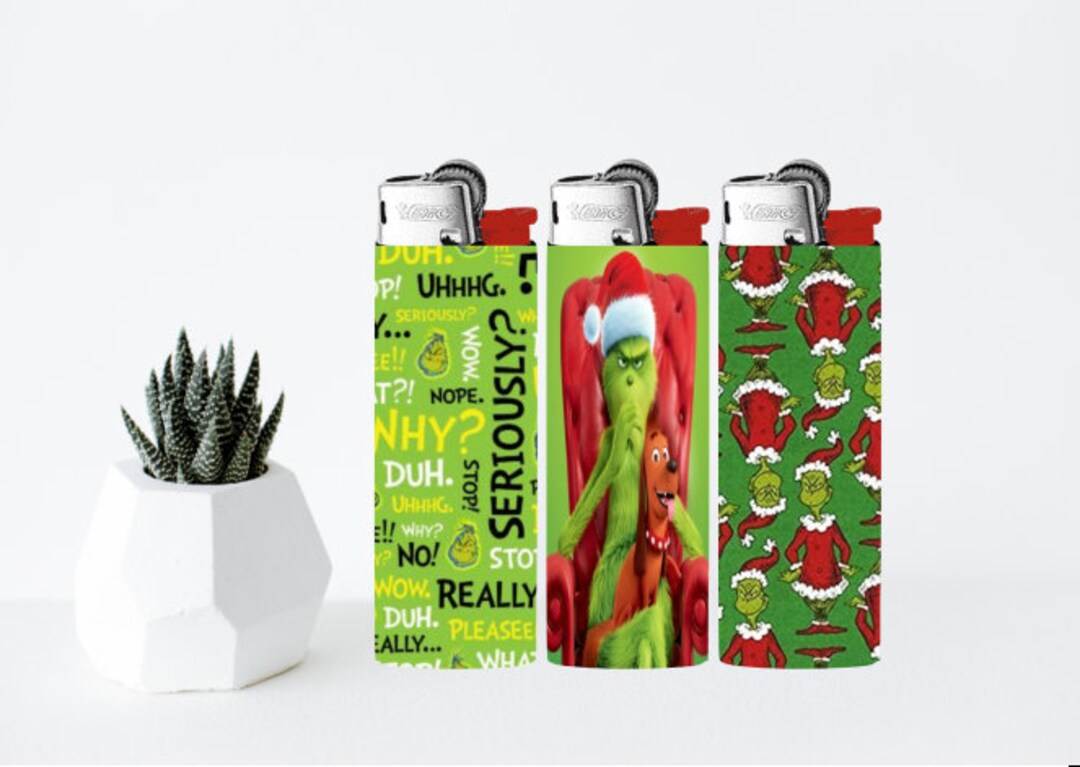 3PK Grinch Lighters Sets10 - Etsy