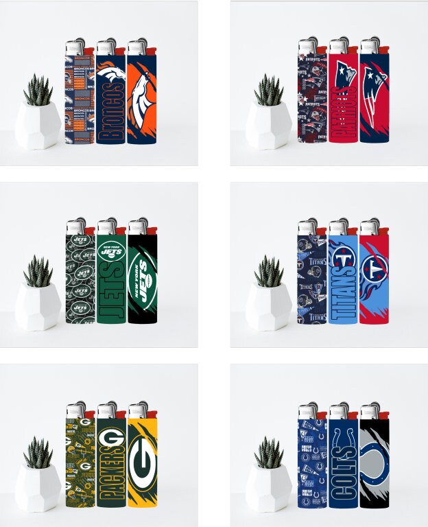 32 Teams Football Bic Lighter Sets - Etsy