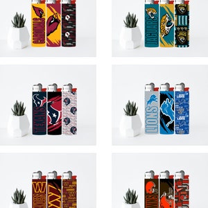 32 Teams Football Bic Lighter Sets - Etsy
