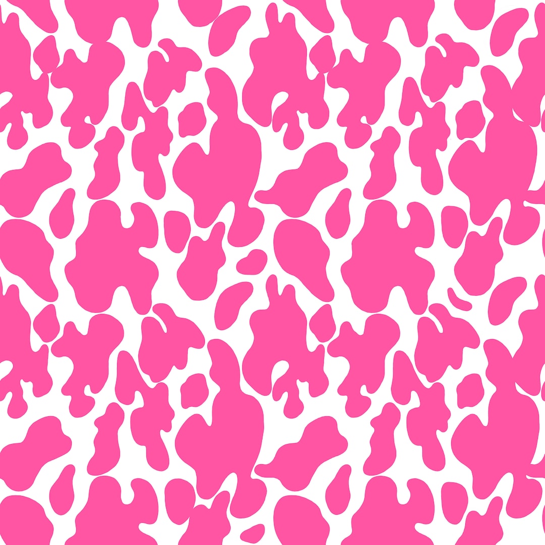 Brilliant Pink Cow Print Seamless Repeat Pattern JPEG - Etsy