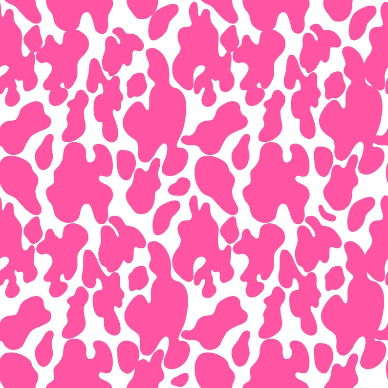 Brilliant Pink Cow Print Seamless Repeat Pattern JPEG - Etsy
