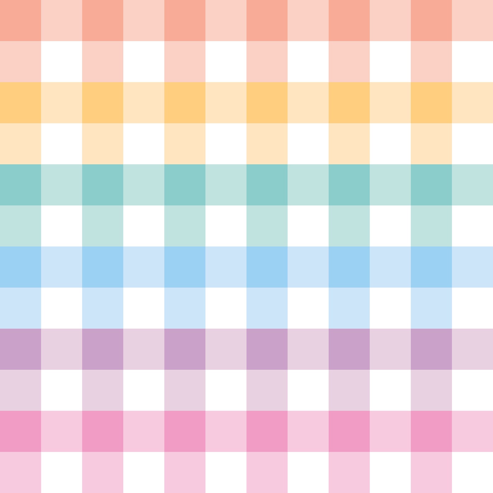 Rainbow Gingham Seamless Repeat Pattern JPEG - Etsy